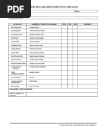 Grinding Machine Checklist | PDF