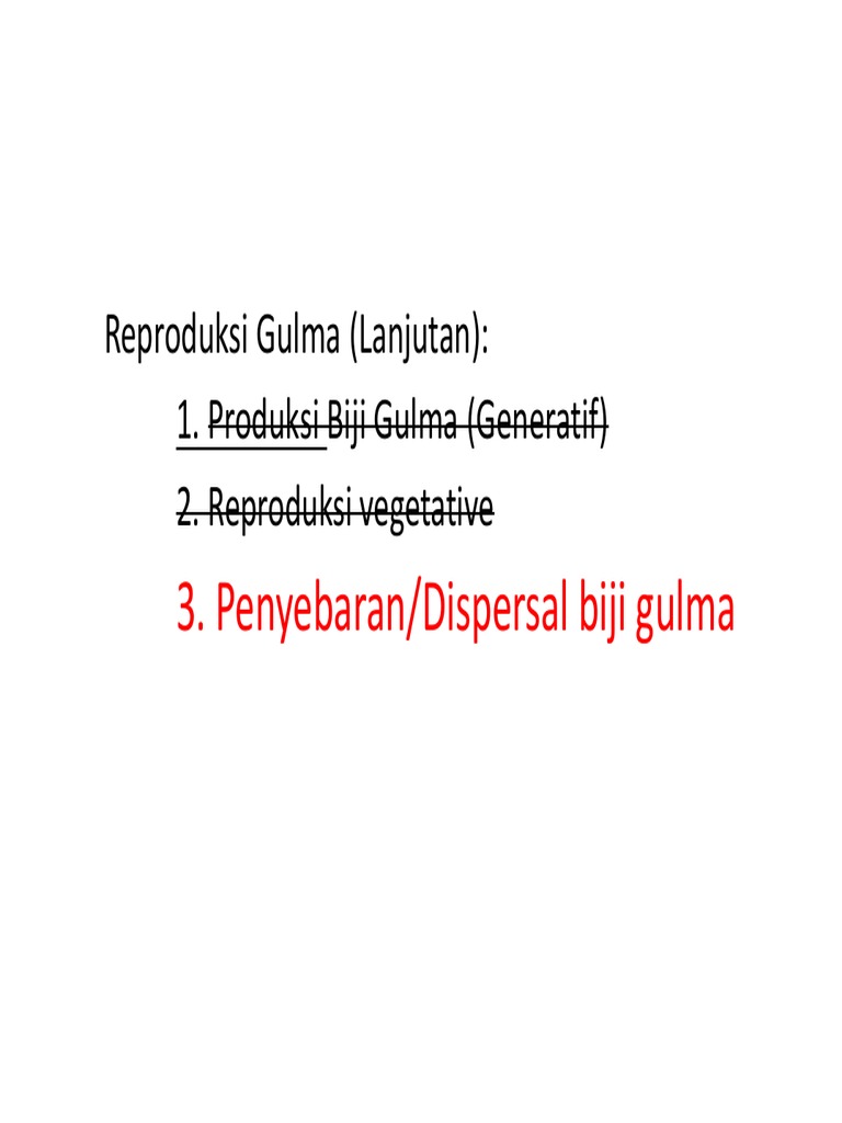 Ilmu Gulma Mgg-5 Seed-Dispersal PDF | PDF