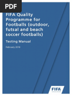 FIFA Quality Programme For Football - Test Manual - Version 1.2 | PDF ...