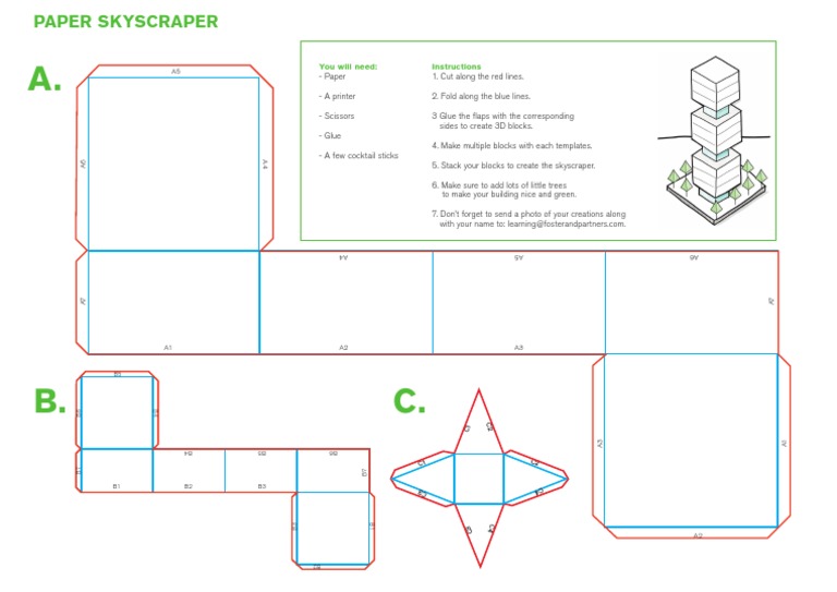 Printable Paper Skyscraper Templates | PDF
