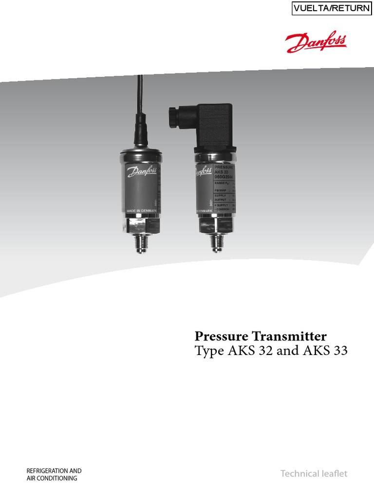 Pressure Transmitter: Type AKS 32 and AKS 33 | PDF | Hertz ...
