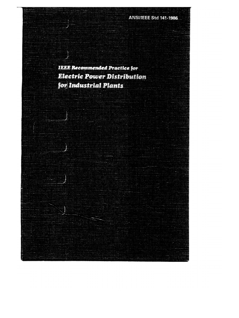 IEEE 141-1986 (Electric Power System in Industrial) PDF | PDF