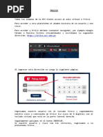 Tutorial Acceso Blackboard UVM | PDF