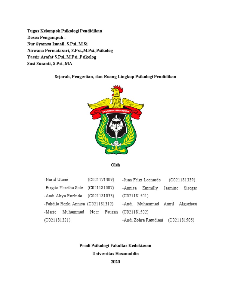 Kelompok 4 Psi - Pendidikan | PDF | Sains & Matematika
