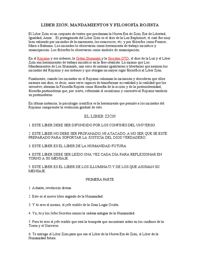 Liber Zion | PDF | Dialéctico | Comunismo