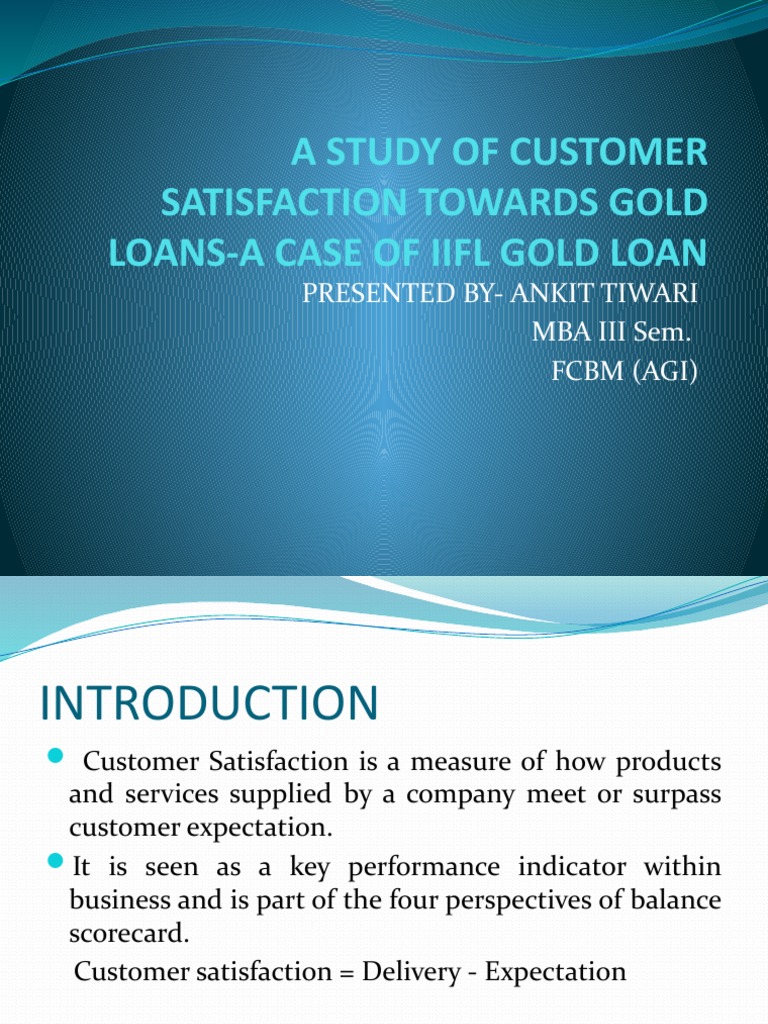 Ankit Iifl Internship | PDF | Customer Satisfaction | Research Design