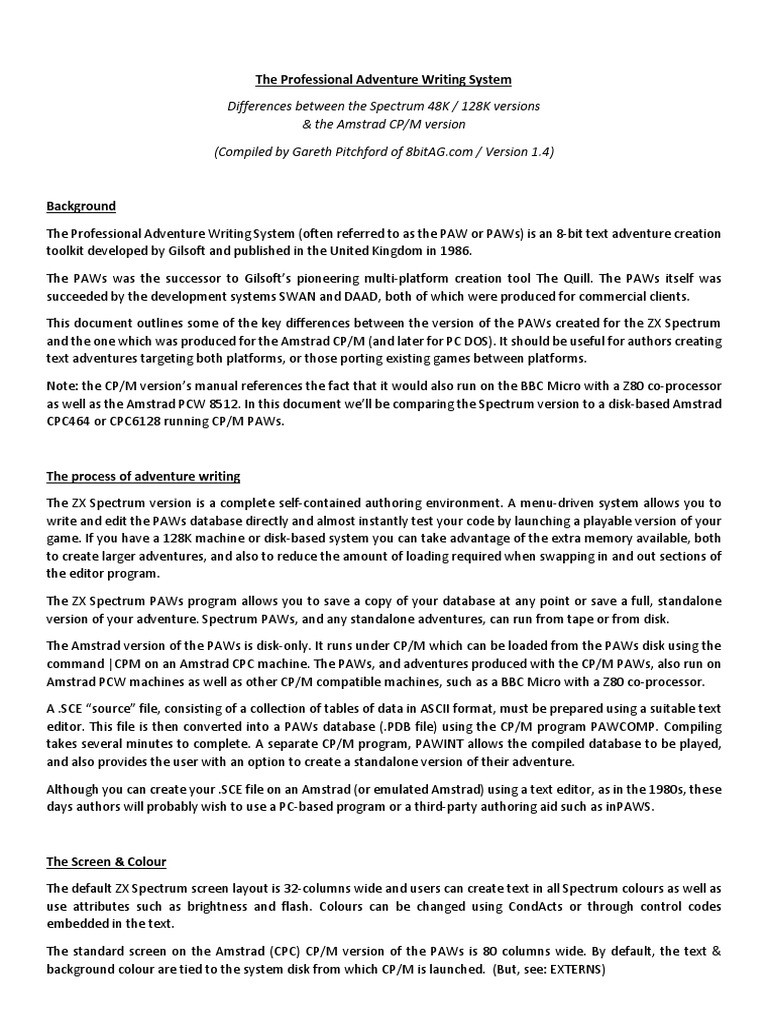 PAWS System Manual | PDF | Classes Of Computers | Media Technology