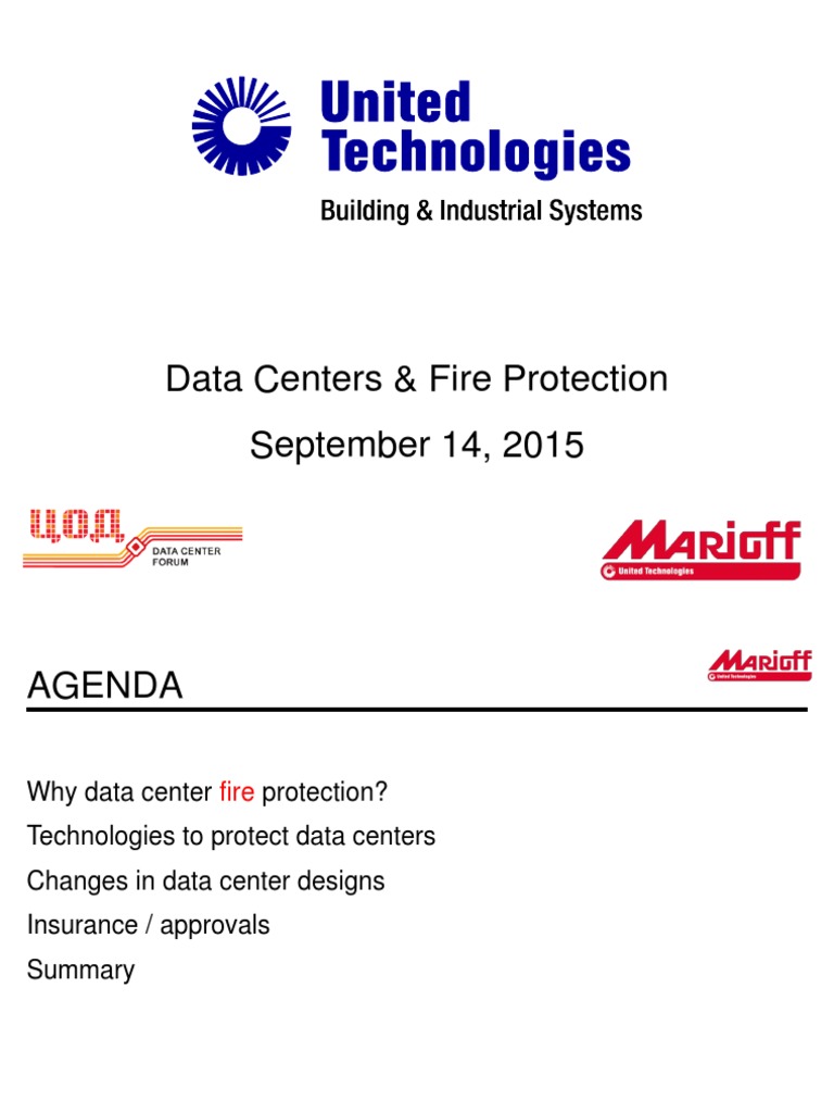 Data Centers & Fire Protection September 14, 2015 | PDF | Data Center ...