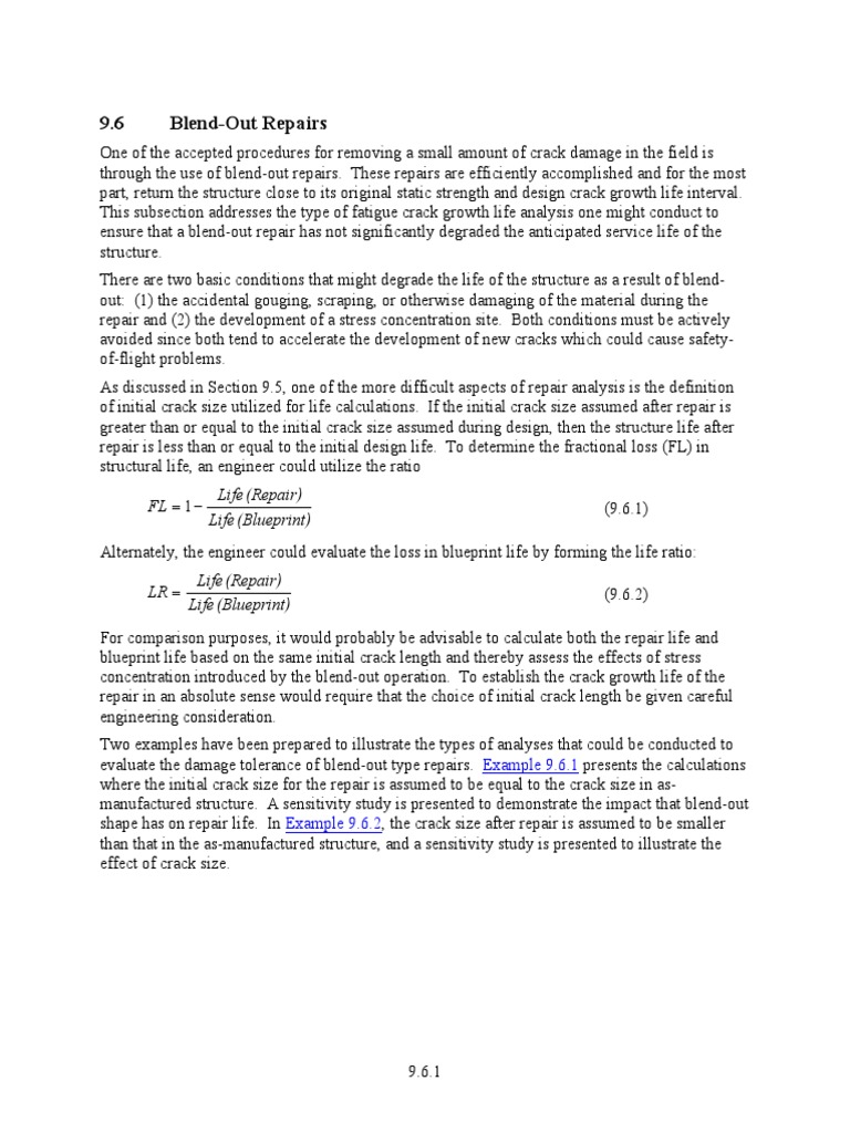 9.6 Blend-Out Repairs:) (Blueprint Life (Repair) Life FL | PDF ...