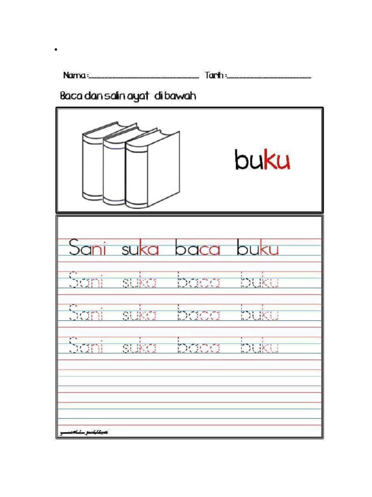 Baca Dan Salin Semula (Bahasa Melayu) - 3567 | PDF