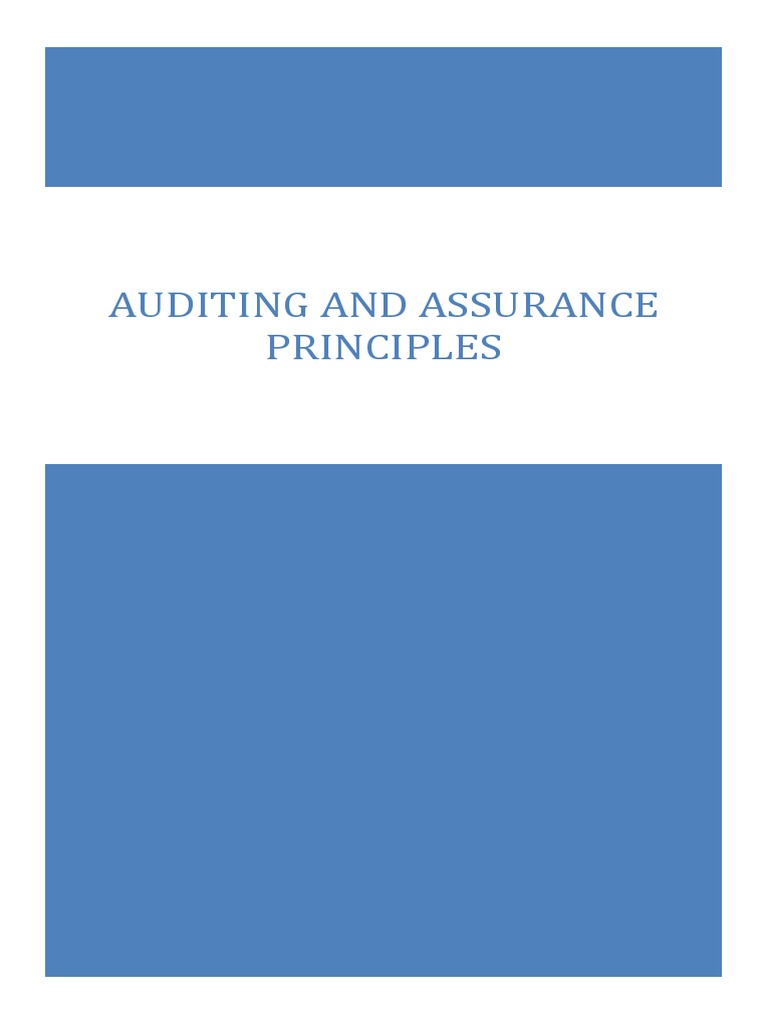 Auditing and Assurance Principles | PDF | Financial Audit | Audit