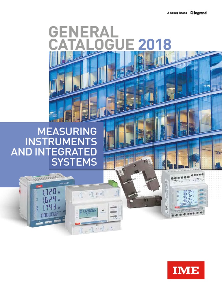 IME 2018 Measuring Instruments Catalogue | PDF | Ac Power | Transformer