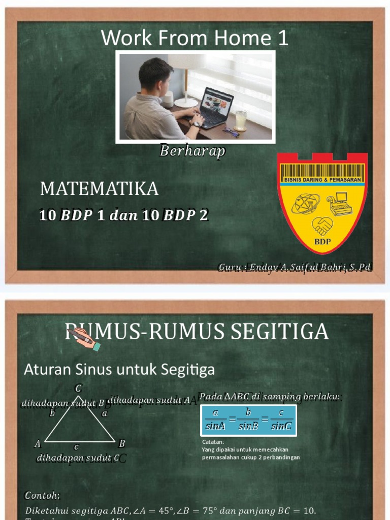 WH 1 Rumus-Rumus Segitiga | PDF
