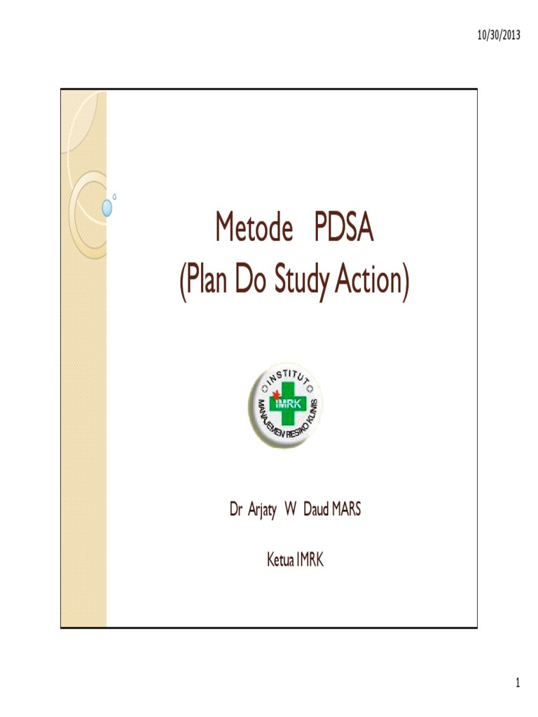 Metode PDSA untuk Perbaikan Proses | PDF