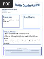 PYP Exhibition Journal Resource Pack | PDF | Interview