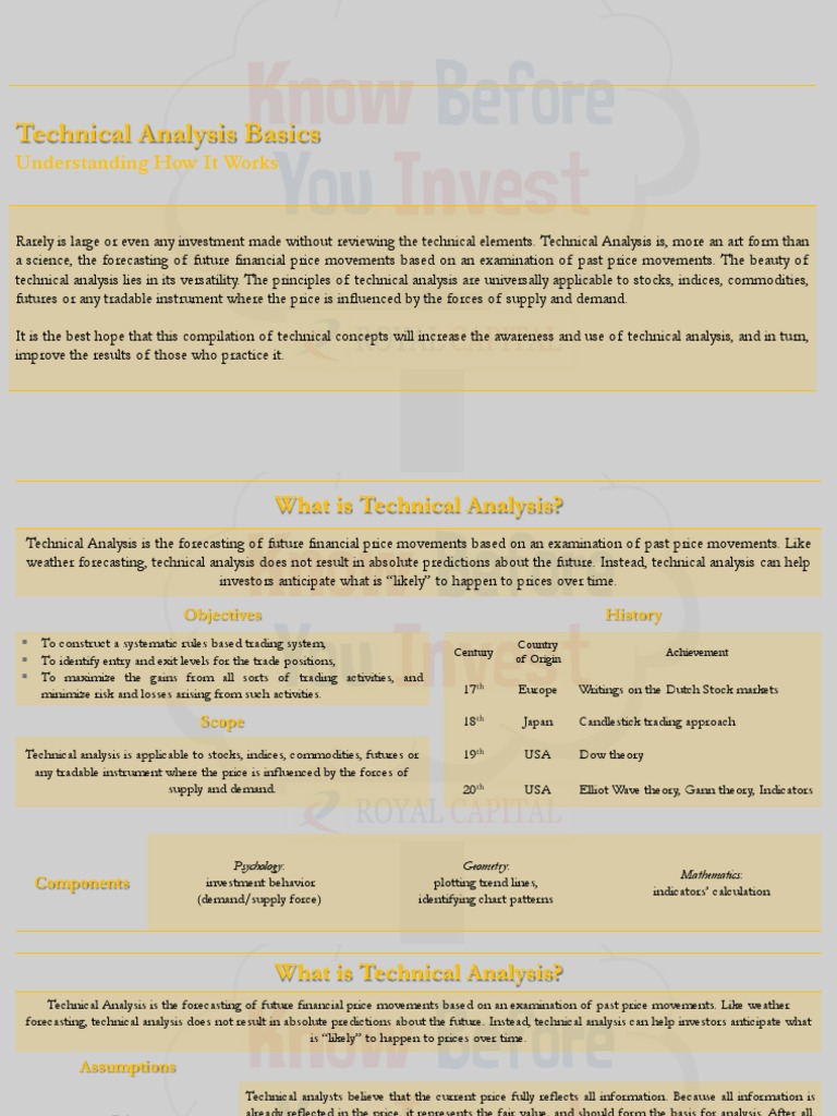 Technical Analysis Tutorial | PDF | Technical Analysis | Market Trend
