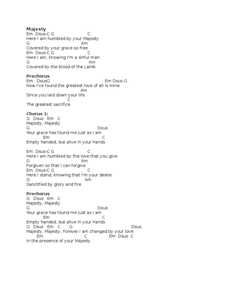 Majesty Song Lyrics and Themes | PDF