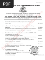 Chew National Exam Past Questions | PDF | Health Care | Community