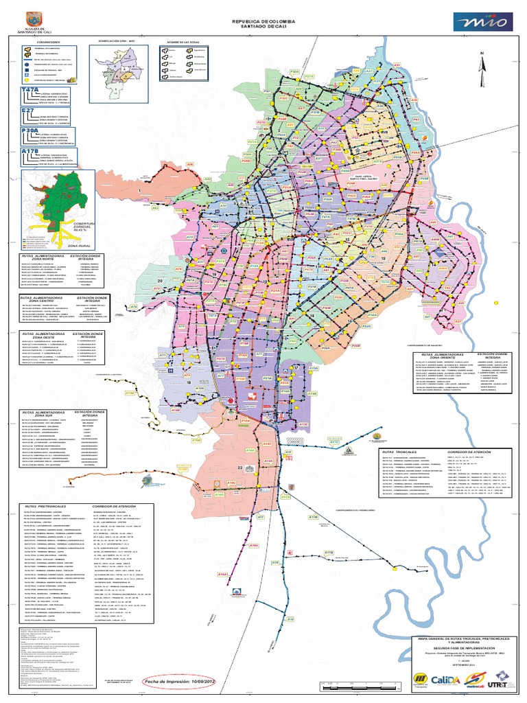 Mapa de Comunas y Barrios de Cali | PDF