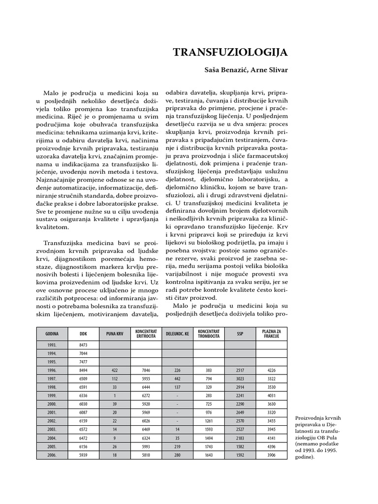Transfuzija | PDF