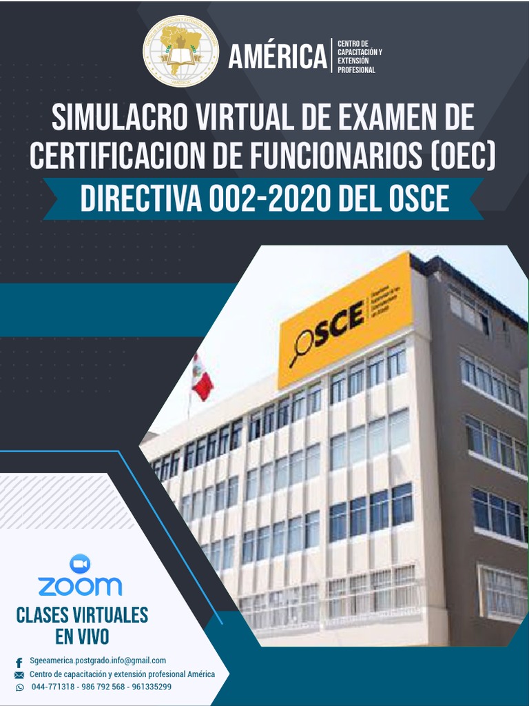 Simulacro Virtual - Osce | PDF | Administración Pública | Planificación