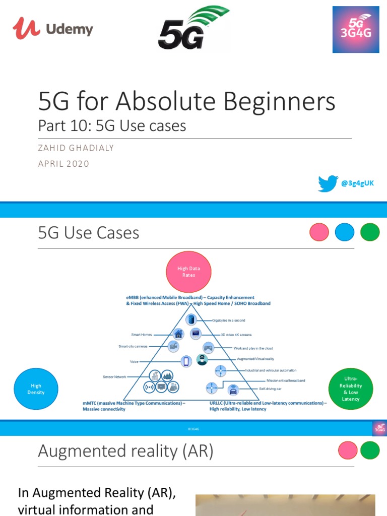 5G For Absolute Beginners: Part 10: 5G Use Cases | PDF | Augmented ...