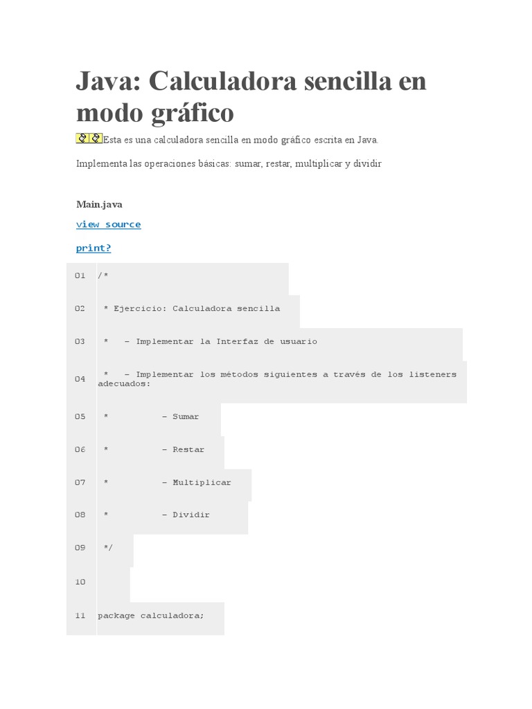 Calculadora Java Modo Grafico | PDF | Programación de computadoras ...