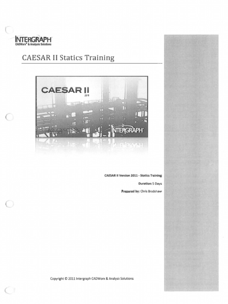 Caesar II Static Training PDF | PDF