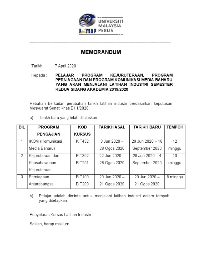 Memo Tarikh LI-engineering | PDF