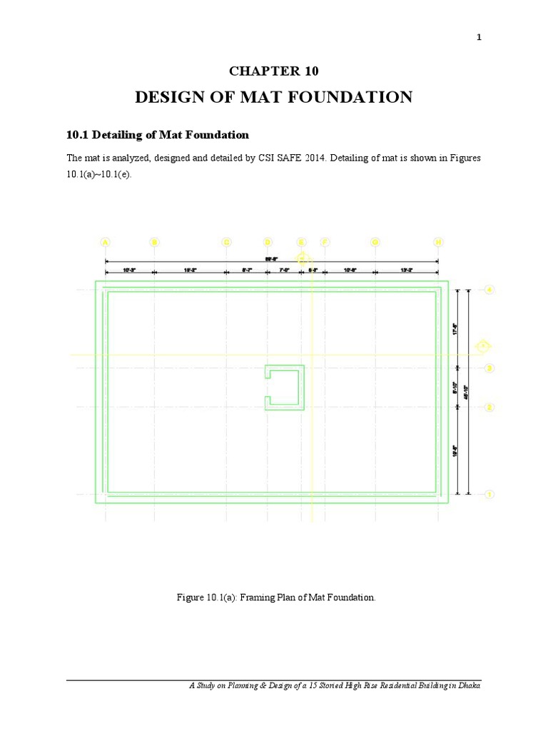 Mat Foundation Design and Details | PDF | Nature