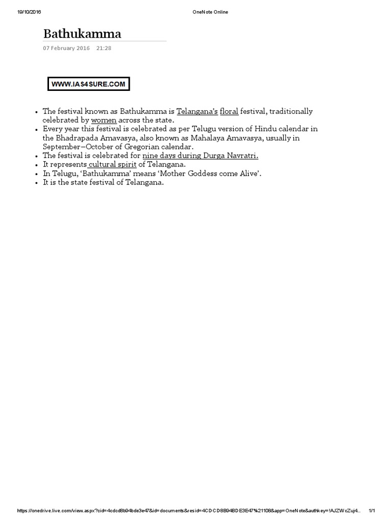 Bathukamma: 07 February 2016 21:28 | PDF