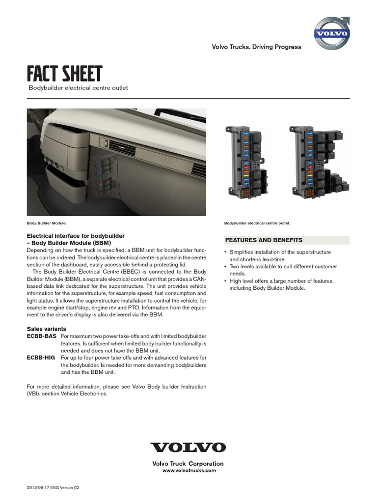 Volvo Trucks Body Builder Module Guide | PDF | Business
