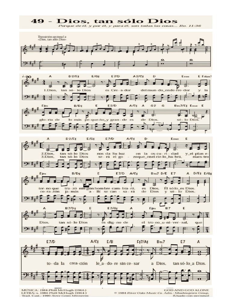 Dios Tan Solo Dios | PDF