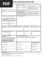 Dangerous Goods Declaration Form | PDF | Dangerous Goods | Cargo