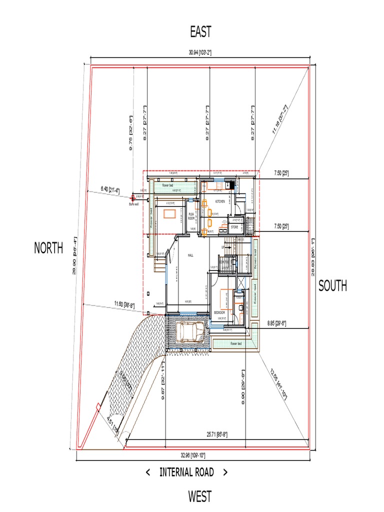 Ground Floor Plan - Bunglow at Mangaon - 08072020-Model | PDF | Room ...