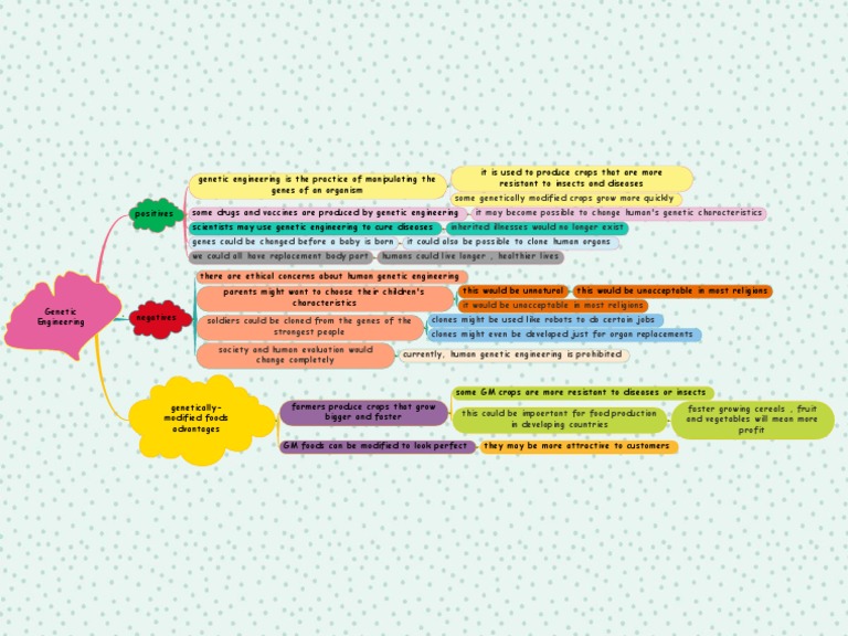Genetic Engineering Mindmap | PDF | Genetic Engineering | Genetics