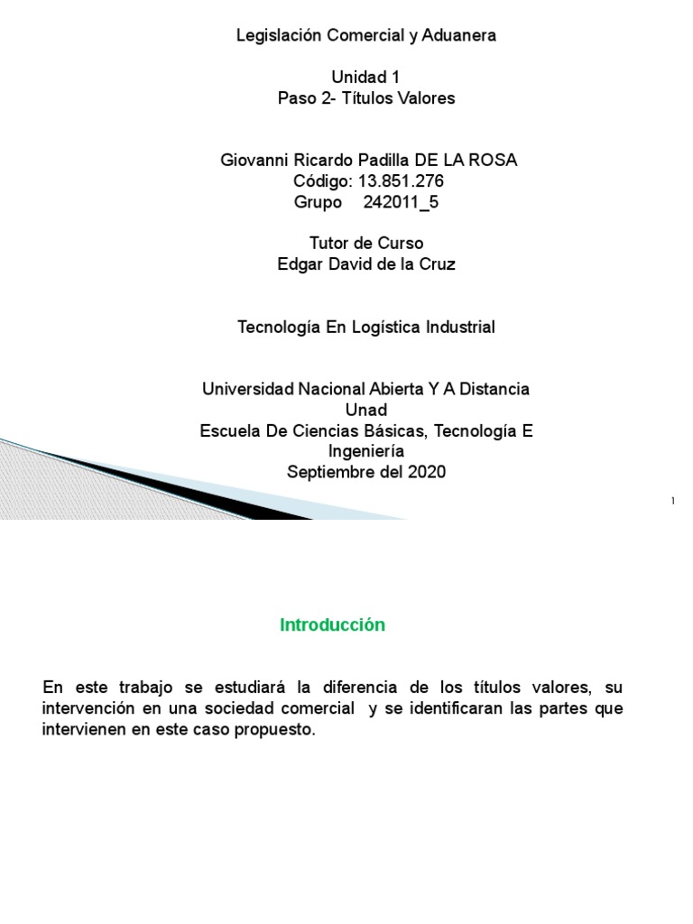 Titulos Valores Giovanni Padilla | PDF | Cheque | Compartir (Finanzas)