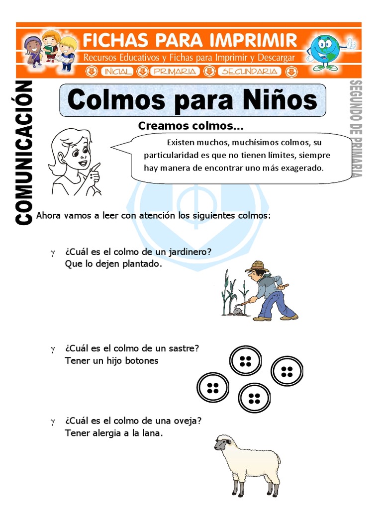 Colmos Graciosos para Niños | PDF