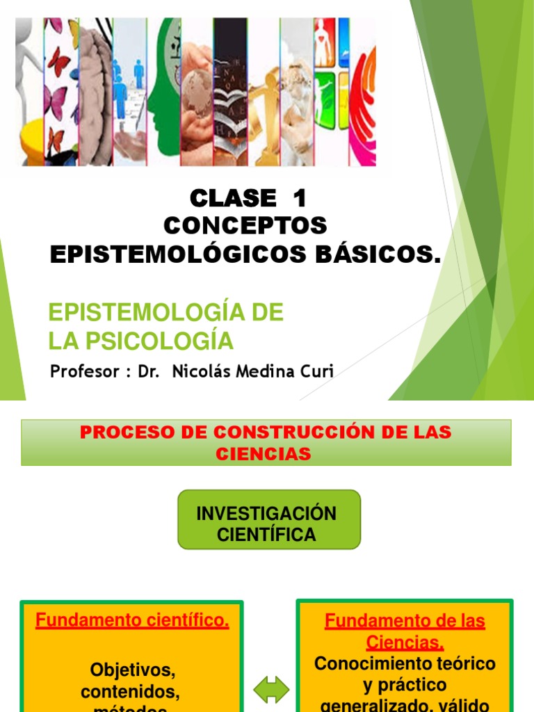 CLASE 1 Conceptos Epistemológicos Básicos. | PDF | Conocimiento | Epistemología