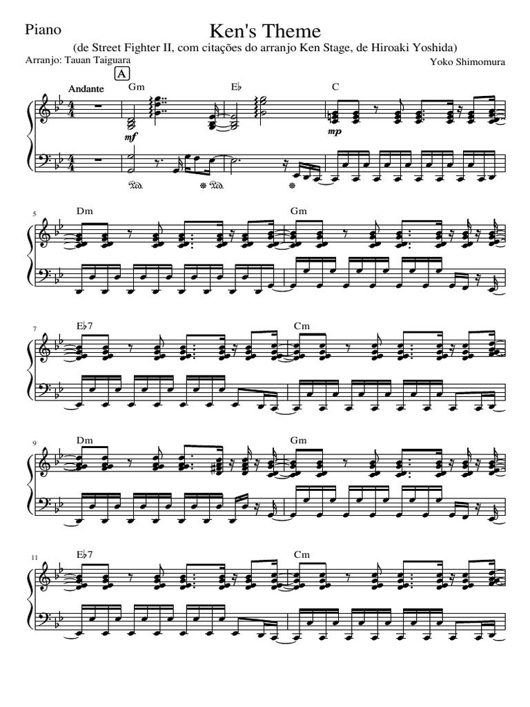 Ken's Theme - Piano | PDF | Leisure | Sports