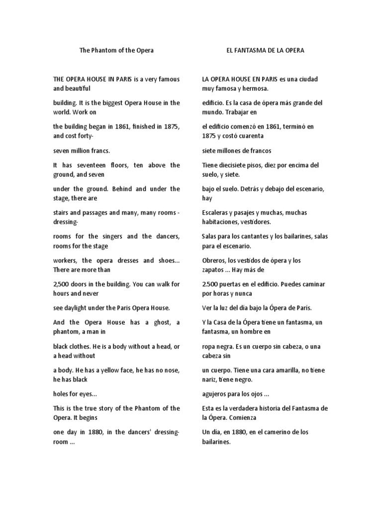The Phantom of The Opera | PDF | Entretenimiento (general)
