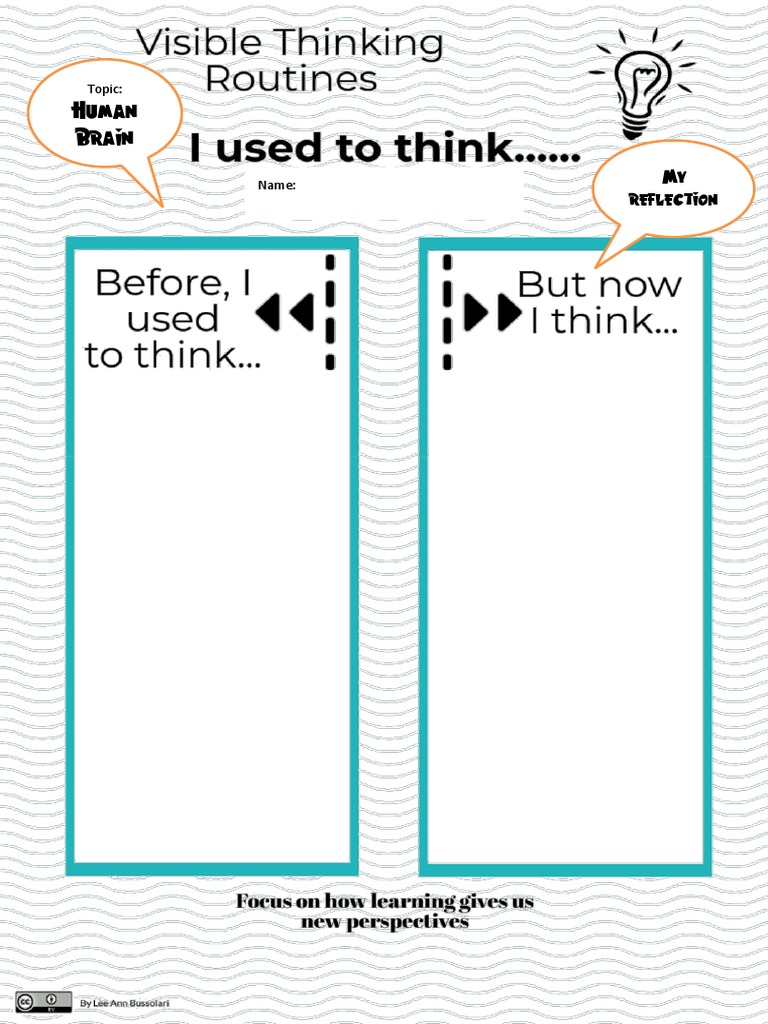 Reflection-Visible Thinking Routines | PDF