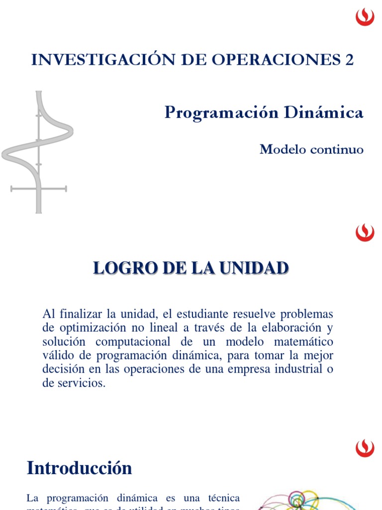 Unidad 3 - 06PD - Modelo Continuo en Programación Dinámica | PDF