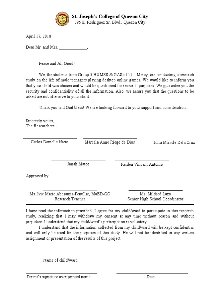 Consent Form - PR 1 | PDF
