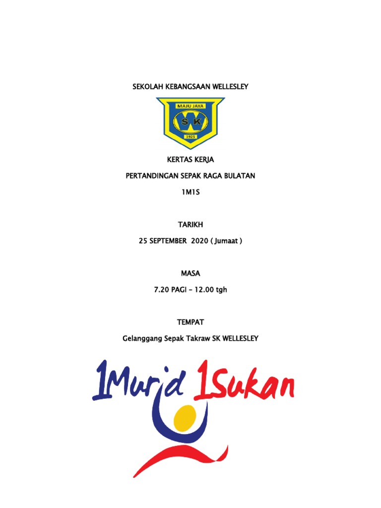 Kertas Kerja 1m1s Sepak Raga Bulatan | PDF
