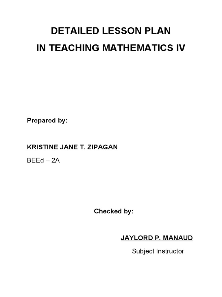 Simple Probability Lesson Plan | PDF | Sleeping Beauty | Lesson Plan