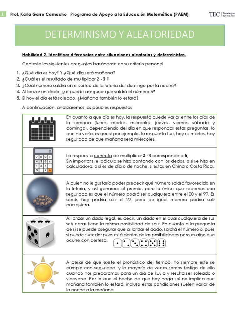 Determinismo y Aleatoriedad | Descargar gratis PDF | Aleatoriedad | Science