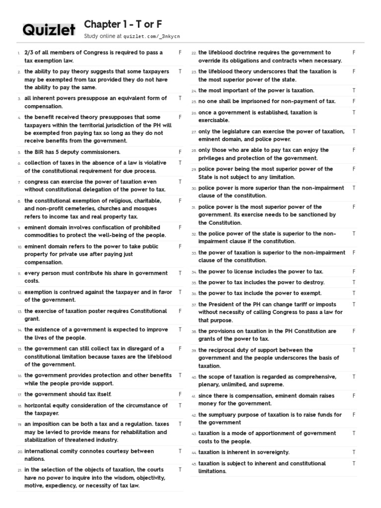 Tax Reviewer PDF | PDF | Eminent Domain | Taxes