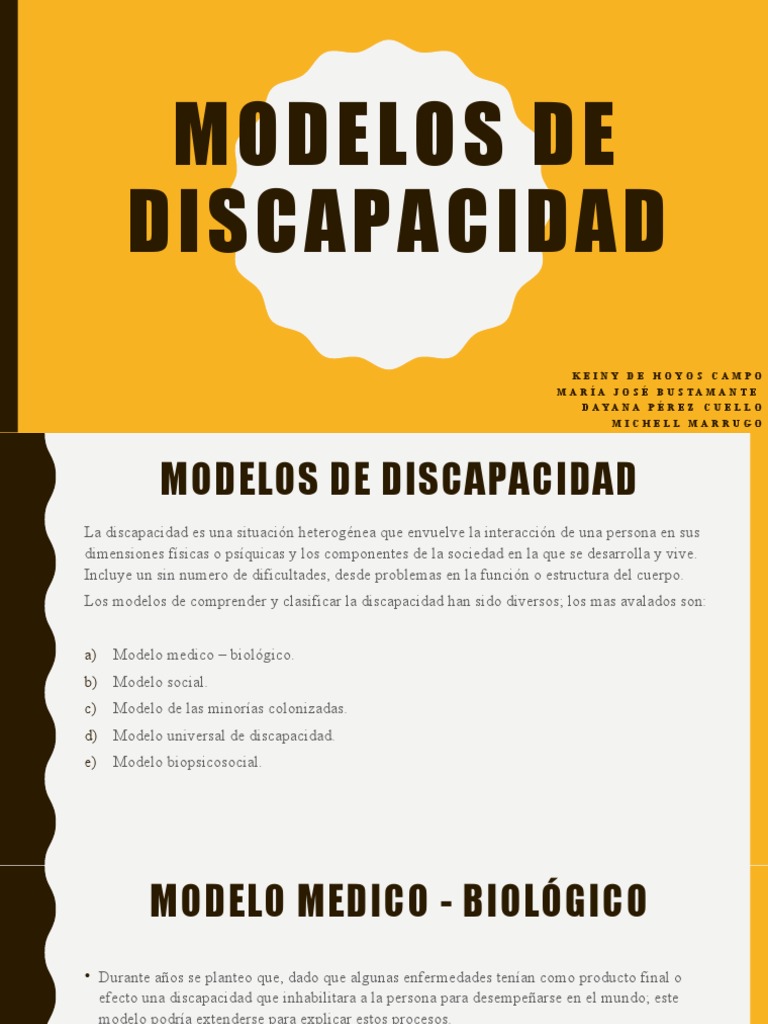 Modelos de Discapacidad: Enfoques Clave | PDF | Invalidez | Sicología