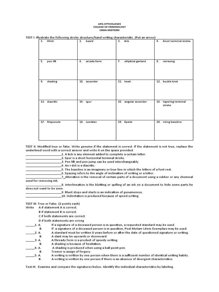 Questioned Documents | PDF | Writing | Notation